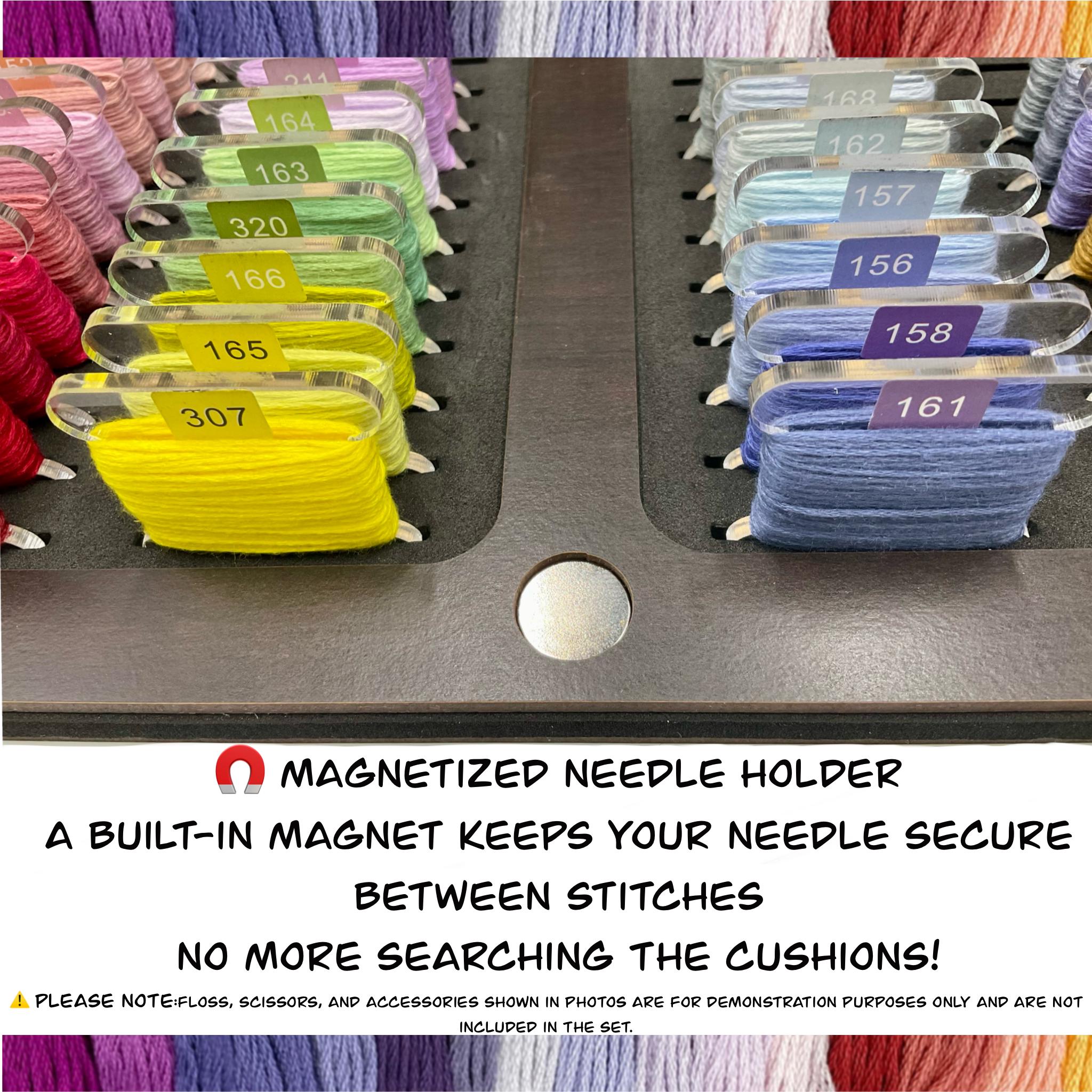 Personalized Cross Stitch Tray With 72 Acrylic or 80 Plastic Bobbins ...