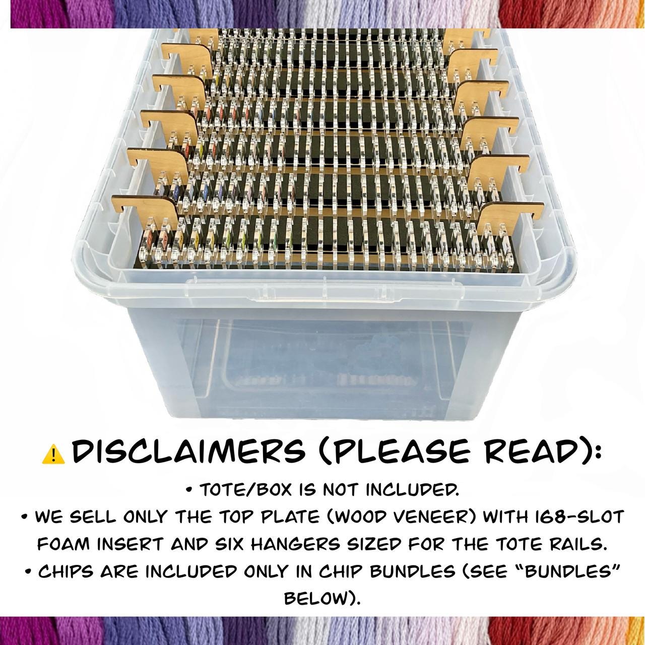 Embroidery Floss Chip Storage for Office Depot File Tote With Lid, 168 ...