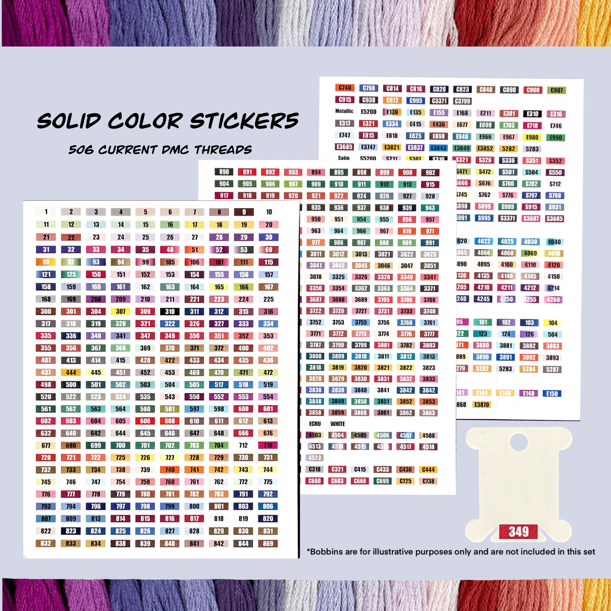 Ultimate DMC Floss Labels Collection. DMC Cotton Floss Waterproof ...