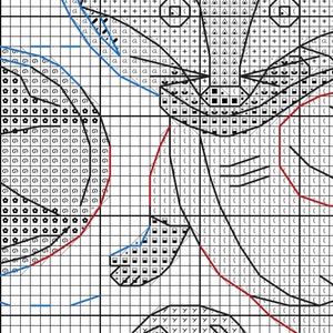 Fox in Space Cross Stitch Pattern, Animal in Space, Stars, Planets ...