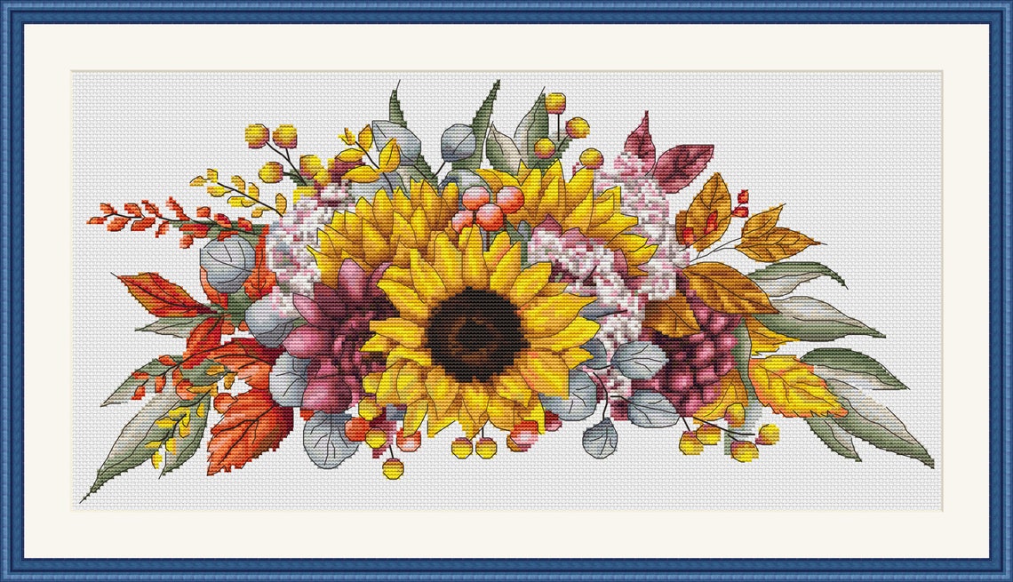 Colors of Autumn Cross Stitch Pattern Best Colorful Autumn - Etsy