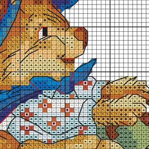 Best Bunny Riding Dragon Cross Stitch Pattern, Cute Bunny Flying Dragon ...