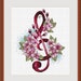 Spring Treble Clef Cross Stitch Pattern,clef Blooming Sakura Xstitch ...