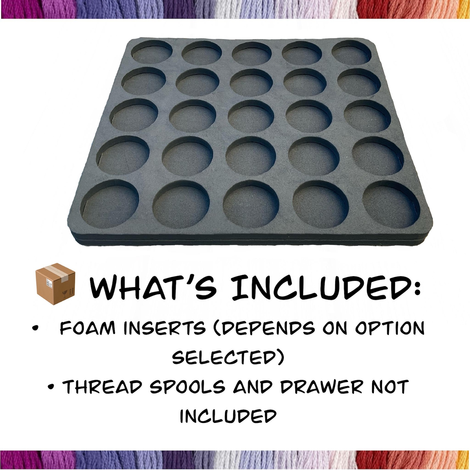 Foam Spool Organizer Inserts for IKEA Alex 5-drawer – Thread Storage ...