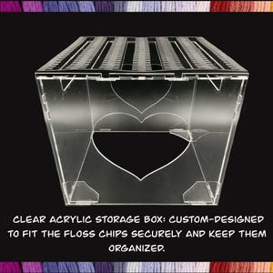 132-count Clear Acrylic Floss Chip Storage Box–ideal Gift for Stitchers ...