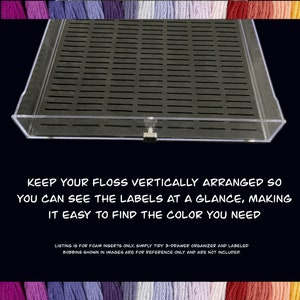 Bobbin Foam Insert for Simply Tidy 3-drawer Organizer-perfect Floss ...