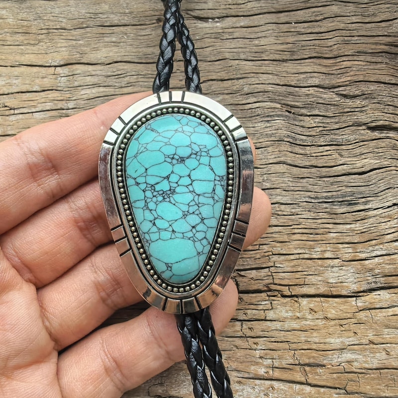 Bolo Tie Silver Native Made - Etsy