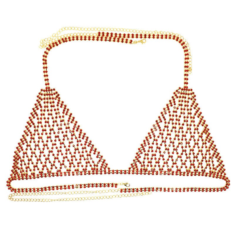 Sexy Rhinestone Bikini Set Crystal Body Chain Jewelry Sexy Etsy
