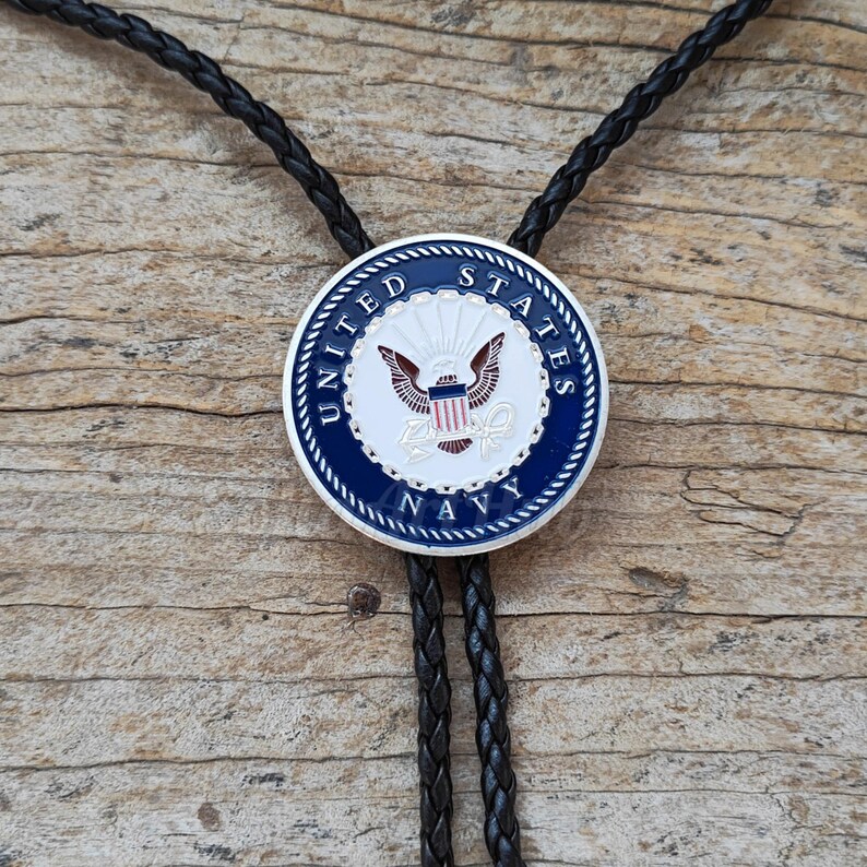US Navy Bolo Tie: Silver-plated Western Cowboy Necktie - Etsy