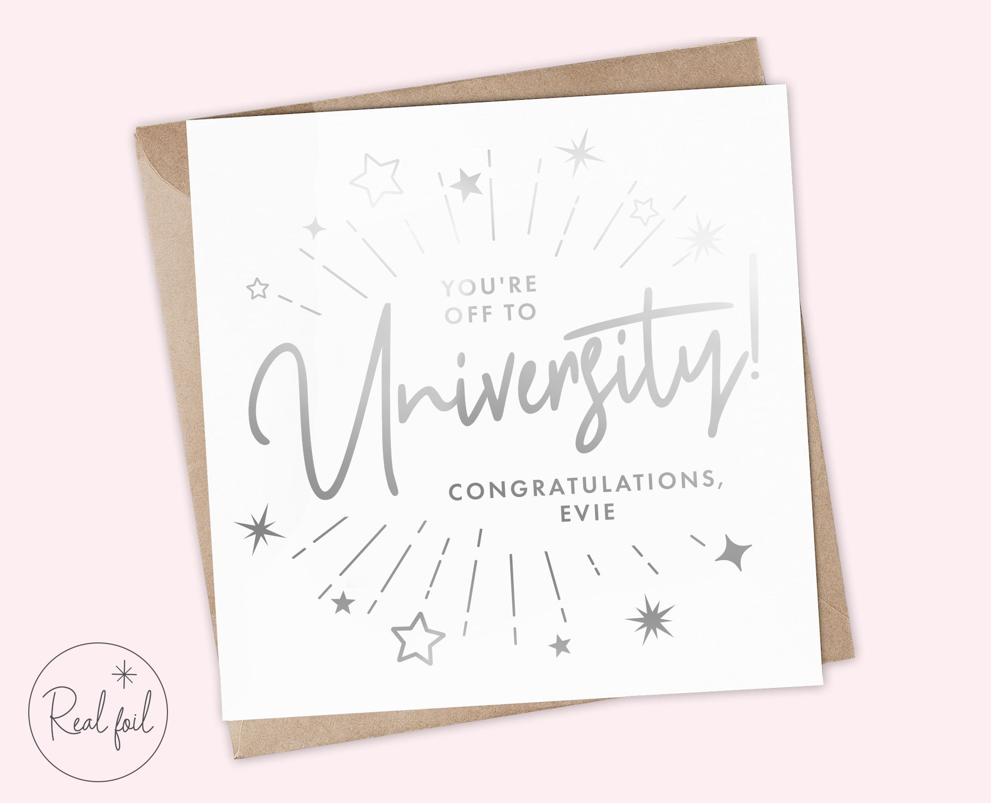 Off to University Card Personalised Congratulations - Etsy
