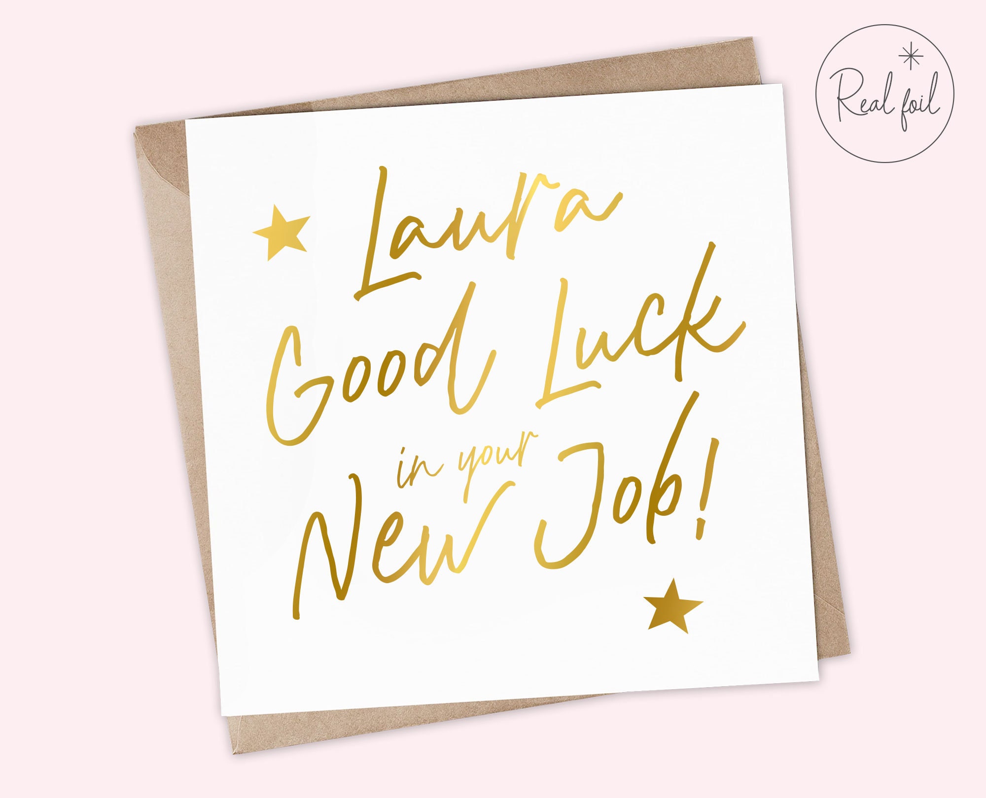 Personalised New Job Good Luck Card - Best of Luck Card, New Job Card ...