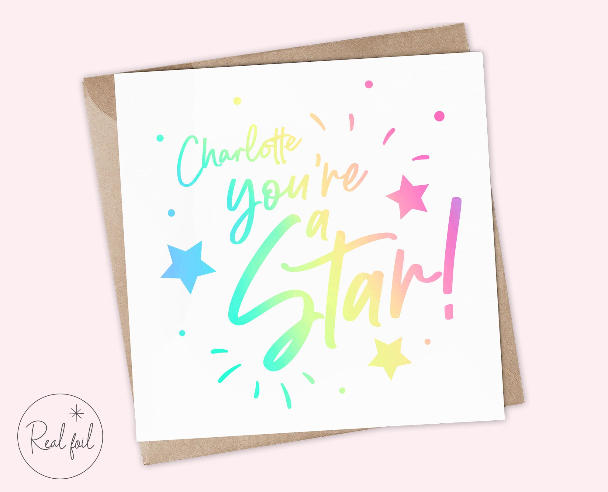 Personalised You Are a Star Card You're a Star Keepsake - Etsy