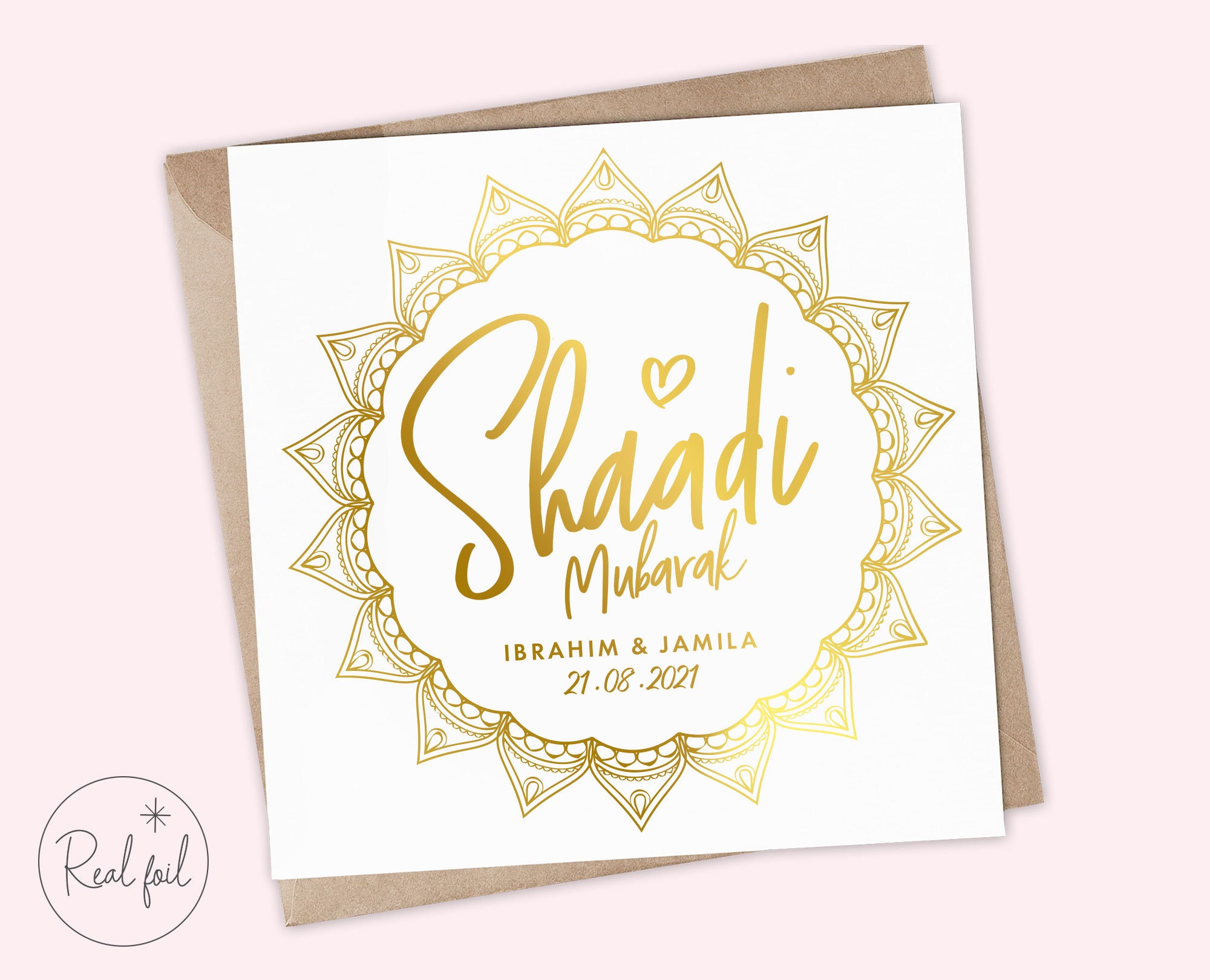 Personalised Indian Wedding Congratulations Card Shaadi - Etsy