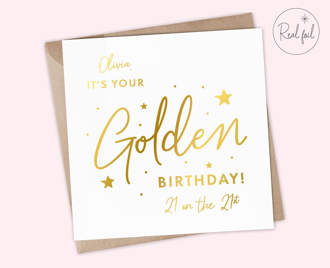 Happy Golden Birthday Card, It's Your Golden Birthday!, Special Friend ...