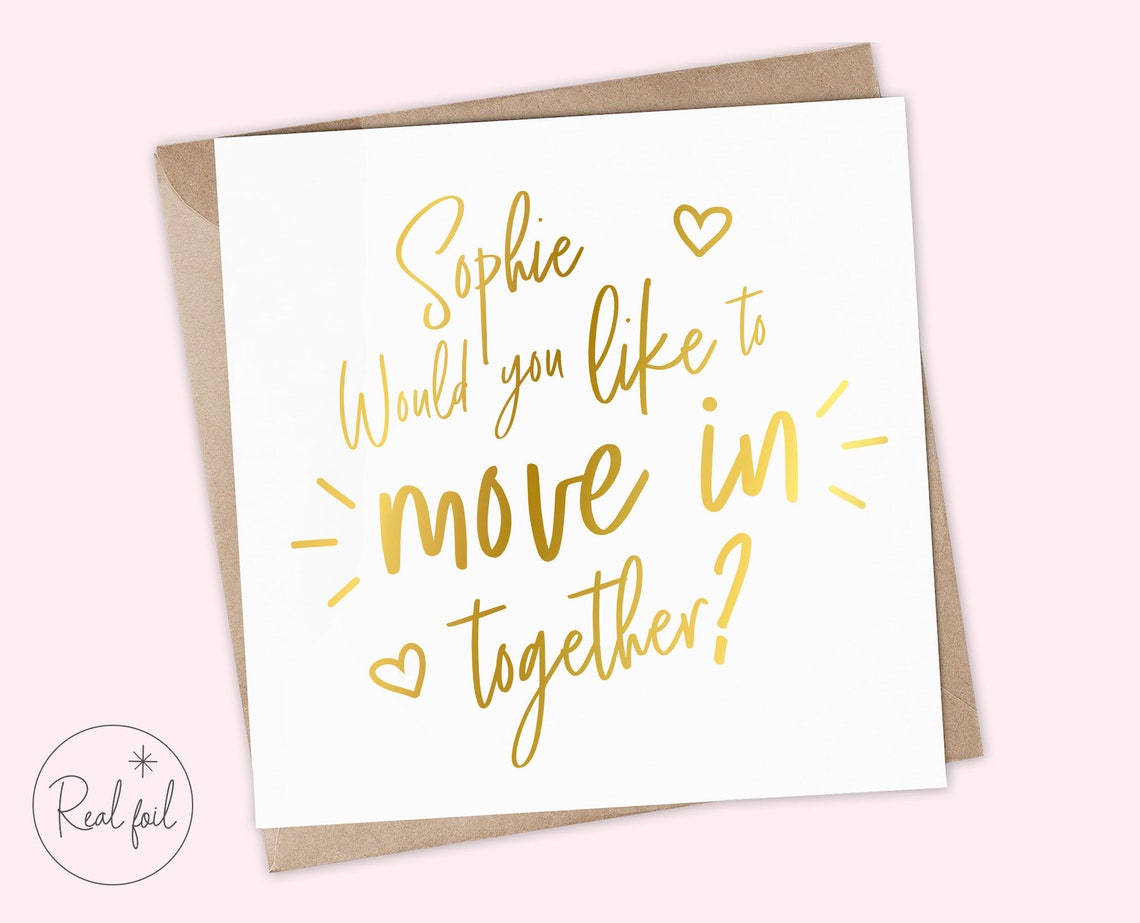 Let's Live Together Card Will You Move in With Me Card - Etsy UK