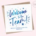 Personalised Welcome to the Team Card, New Apprentice, New Colleague ...