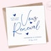 Vow Renewal Card, Wedding Vow Card, Wedding Renewal Vow Card, Card for ...
