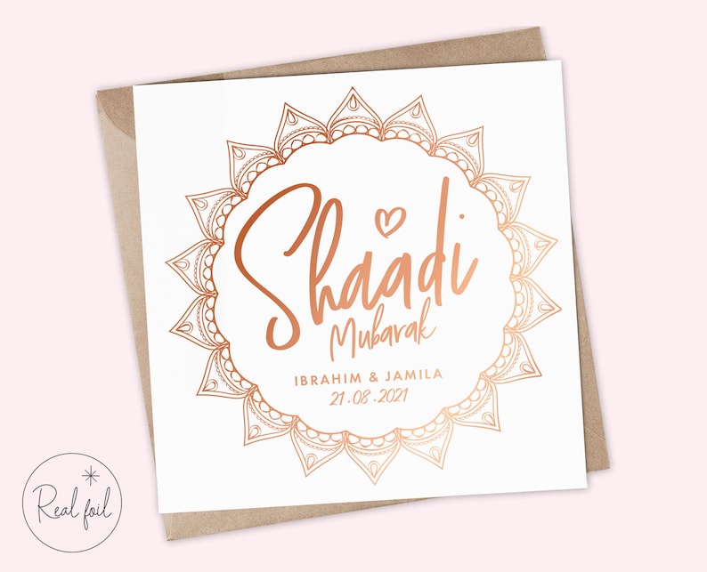 Personalised Indian Wedding Congratulations Card Shaadi - Etsy UK