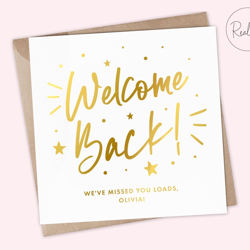 Welcome Back We Missed You Card - Etsy