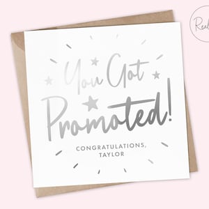 Personalised You Got Promoted Card, Promotion Card, New Job Card ...