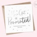 Personalised You Got Promoted Card, Promotion Card, New Job Card ...