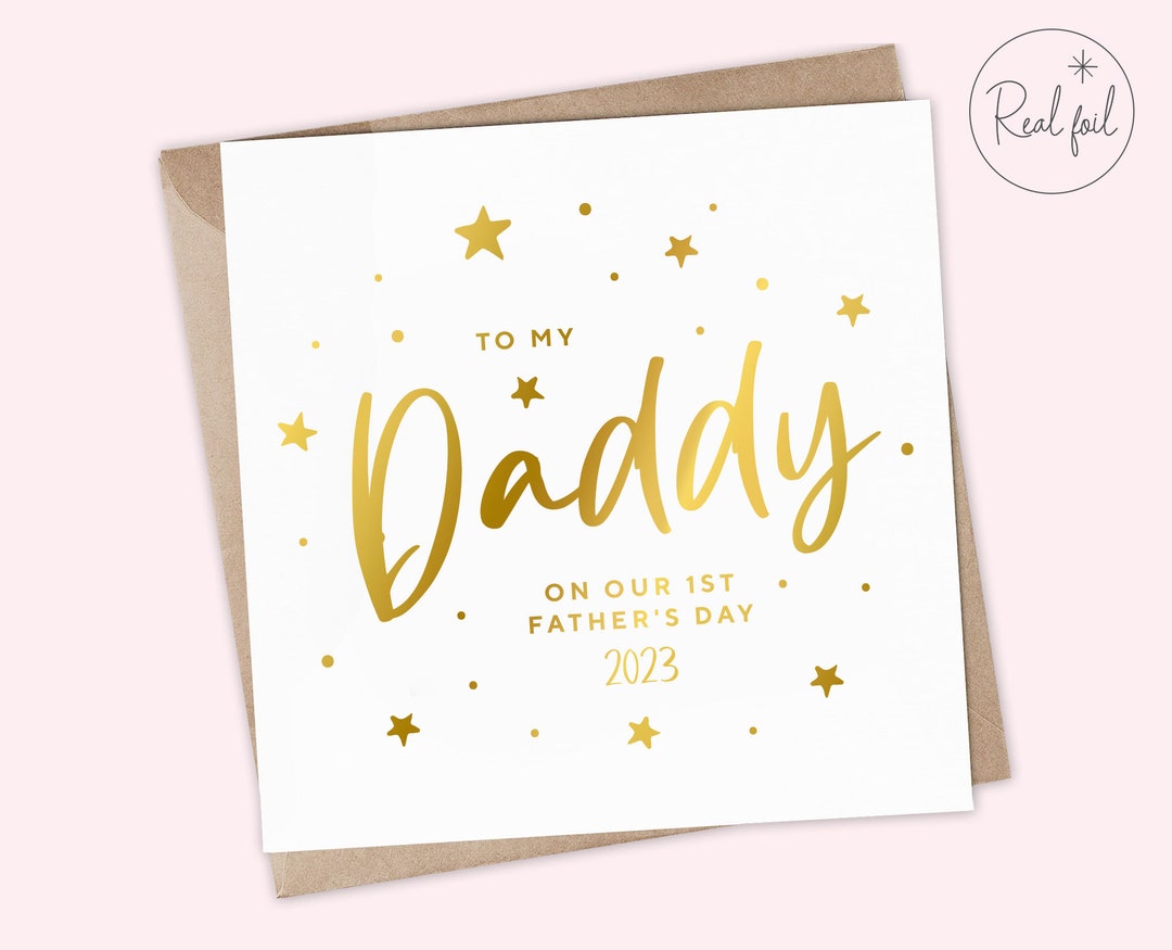First Father's Day as My Daddy Card, Baby First Fathers Day Card From ...