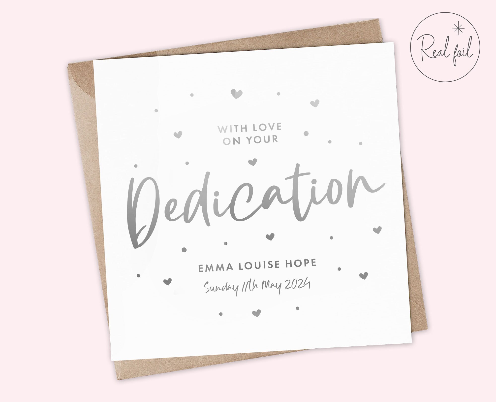 Personalised Dedication Card Baby Dedication Bible Verse - Etsy UK
