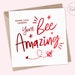 You'll Bee Amazing Bee Good Luck Card Good Luck - Etsy