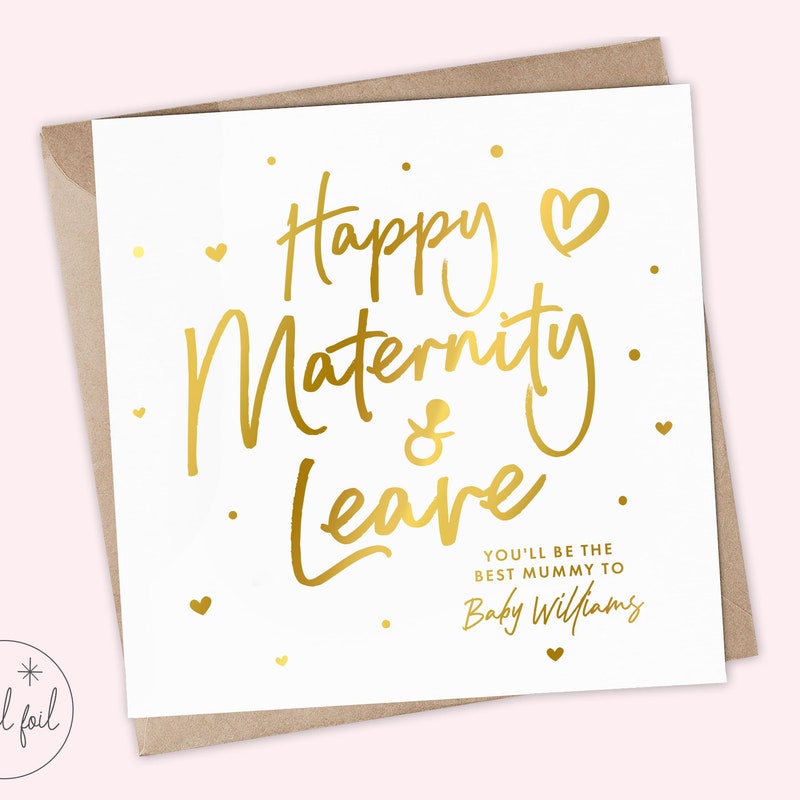 Maternity Leave Card - Etsy UK