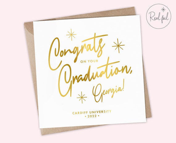 Personalised Congratulations Graduation Greetings Card Proud - Etsy