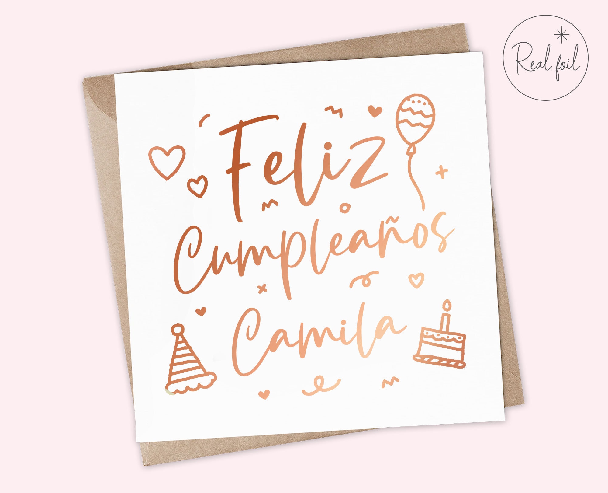 Feliz Cumpleaños Spanish Happy Birthday Card Personalised - Etsy UK
