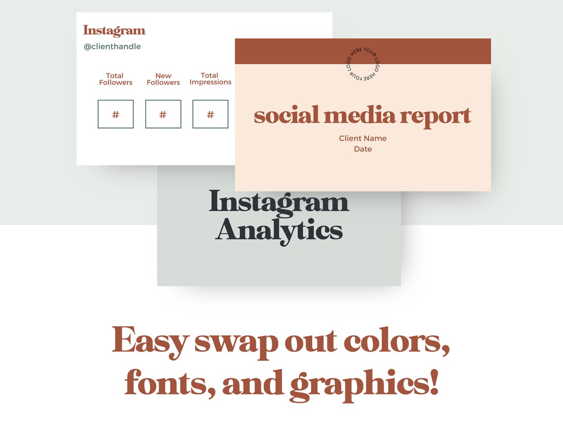 Social Media Analytics Report Template | Social Media Manager | Canva ...