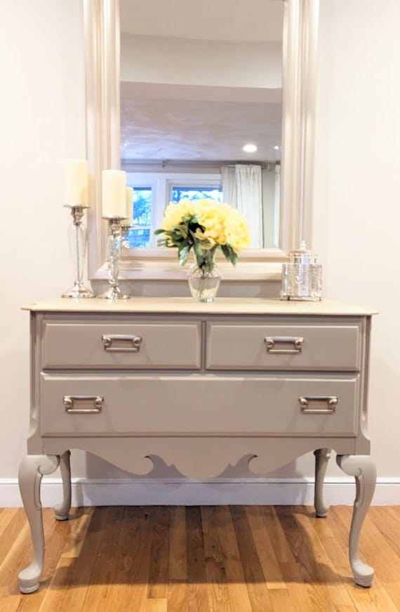 Cream colored buffet table store