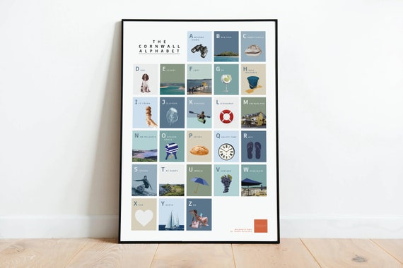 The Cornwall Alphabet A-Z Digital Art Print. Unframed A to Z - Etsy