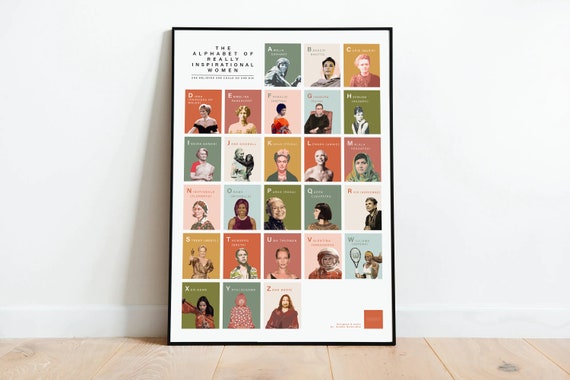 The Alphabet of Really Inspirational Women A-Z Digital Art | Etsy