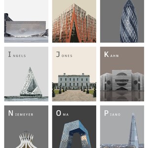 The Architect's Alphabet Print. Unframed Print for Home, Great Gift for ...