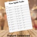 Printable Home Update Tracker, Printable Tracker PDF, Instant Download ...