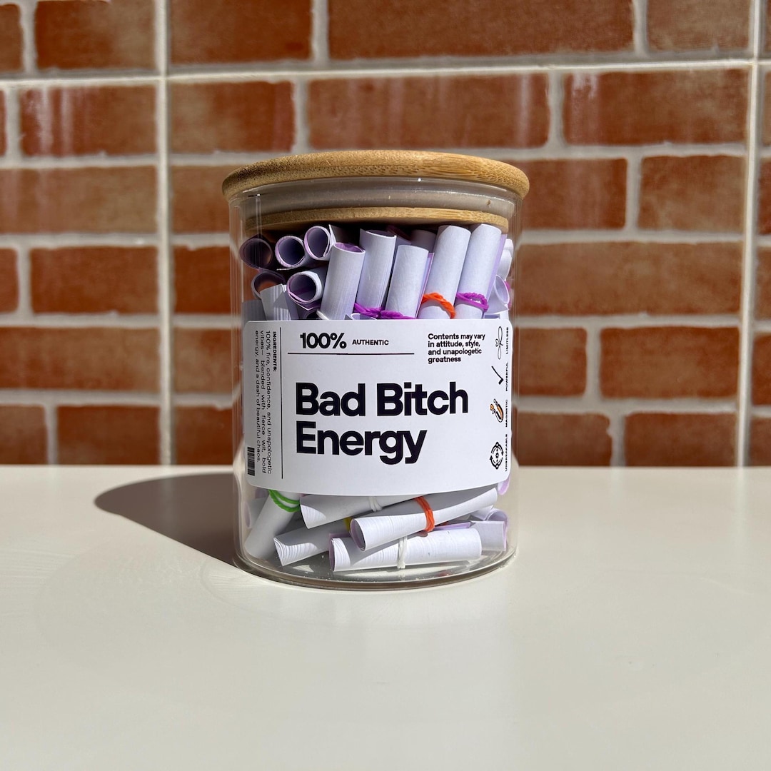 Bad Bitch Energy Jar-110 Positive Affirmations and Quotes to Empower ...