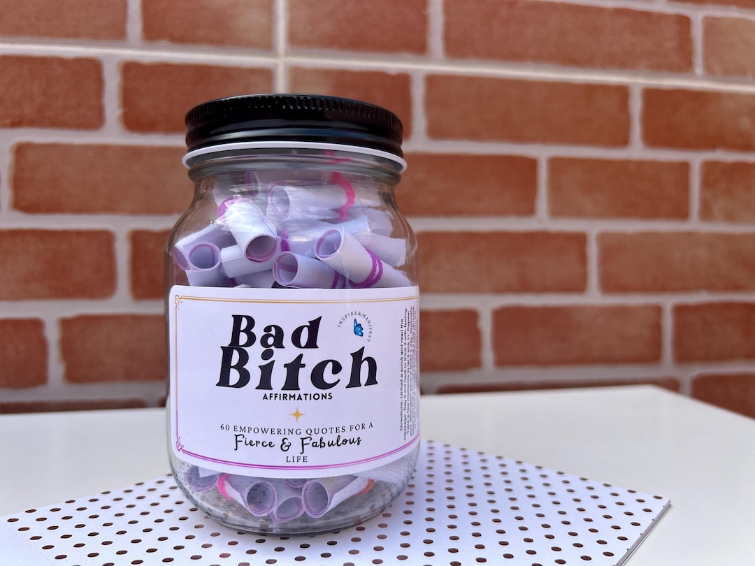 Empowering Affirmation Jar, 60 Positive Quotes, Self-care Gift for ...