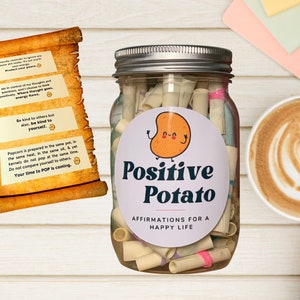 Motivational Jar With Affirmation Cards and Positive Quotes to Inspire ...