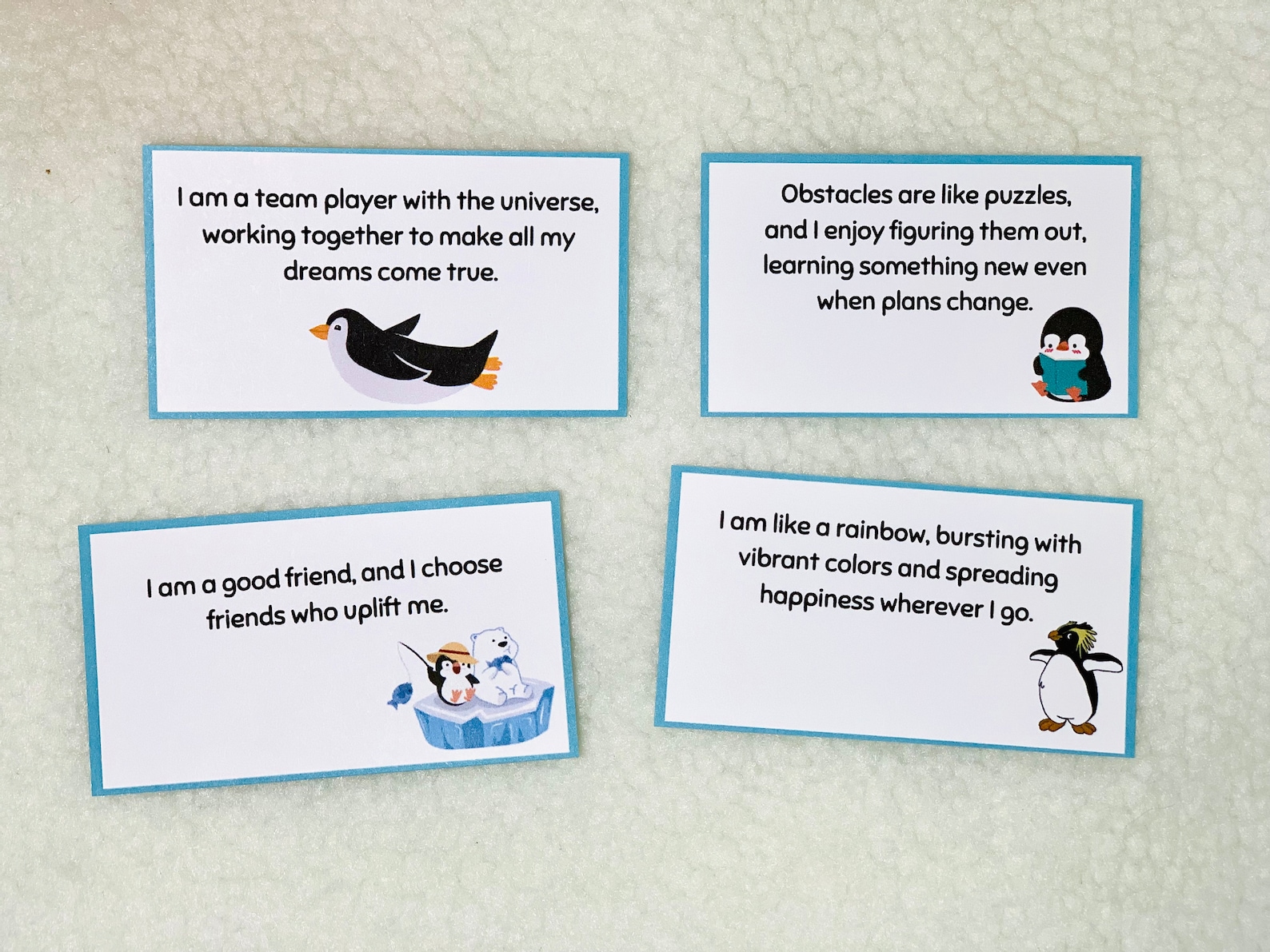 Penguin Affirmation Jar - 50 Uplifting Messages, Cute Kids Gift - Etsy