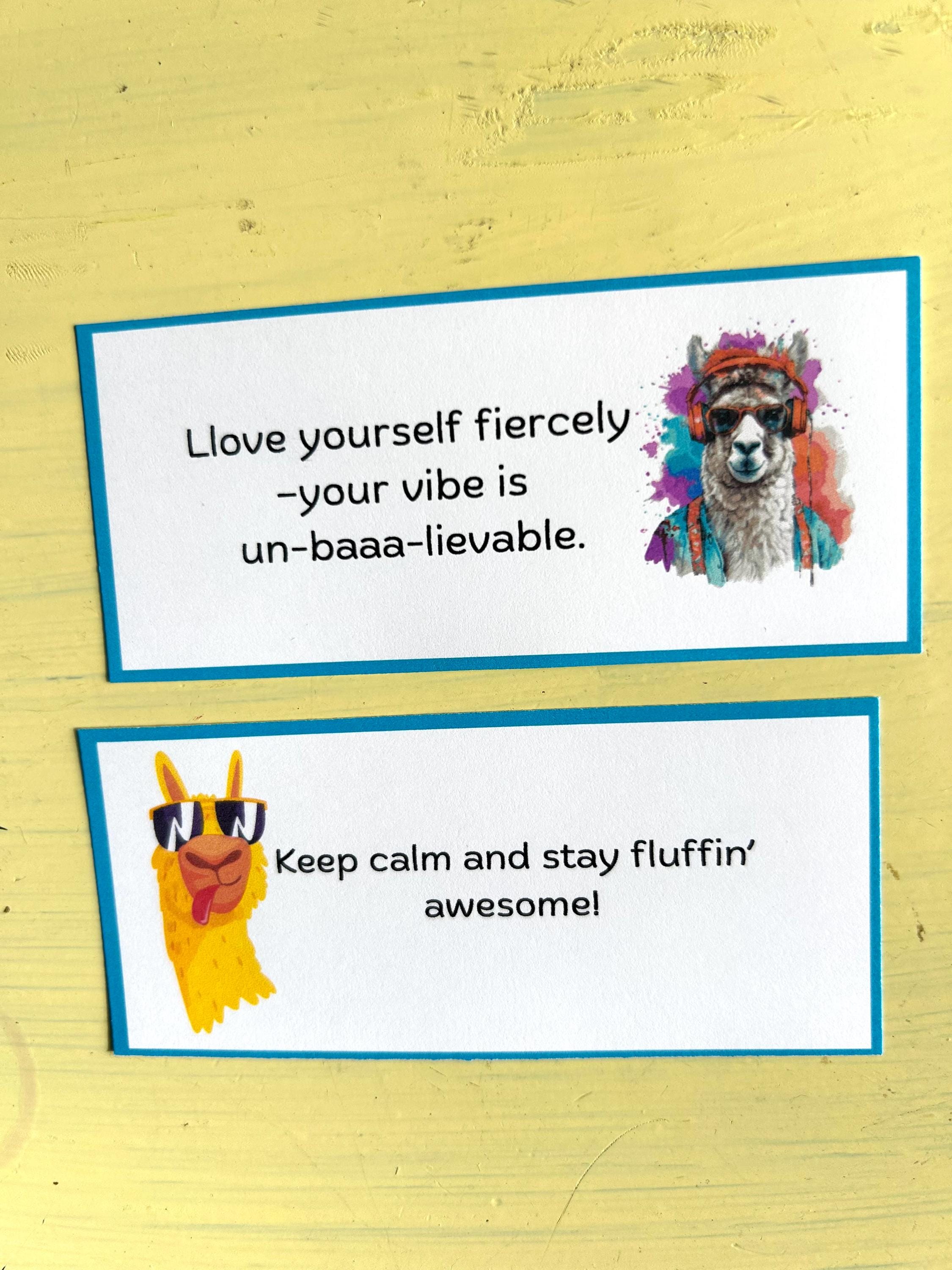Daily Llama Affirmation Jar With 60 Positive Affirmations | Motivation ...