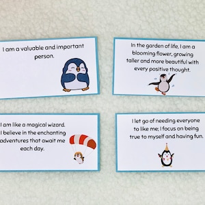 Positive Penguin Affirmation Jar - 50 Uplifting Messages to Empower ...