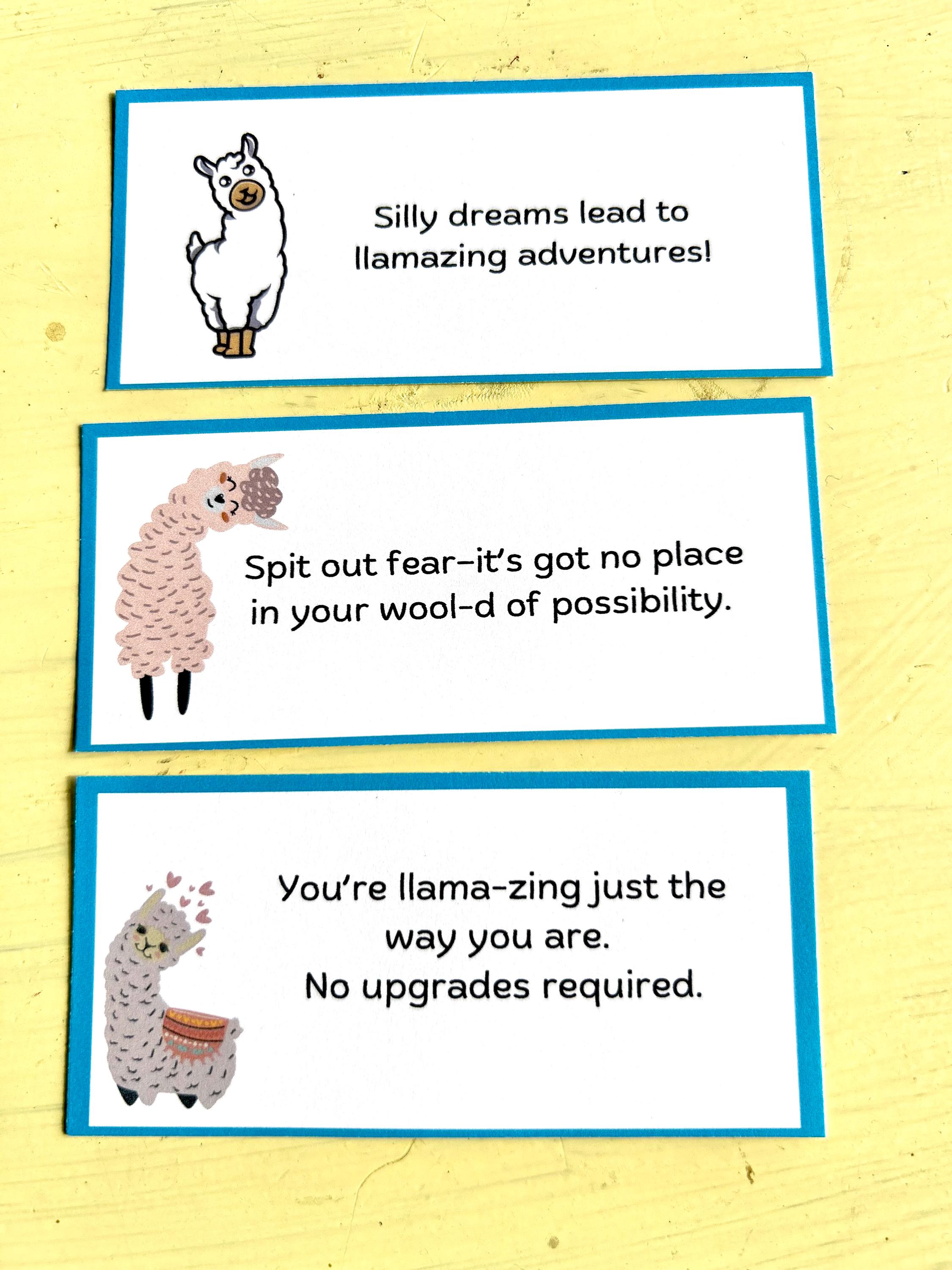 Daily Llama Affirmation Jar With 60 Positive Affirmations | Motivation ...