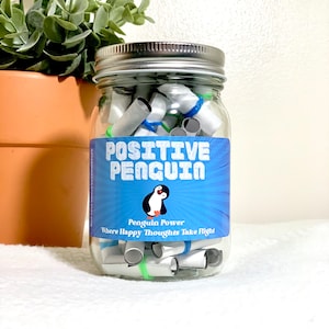 Positive Penguin Affirmation Jar - 50 Uplifting Messages to Empower ...