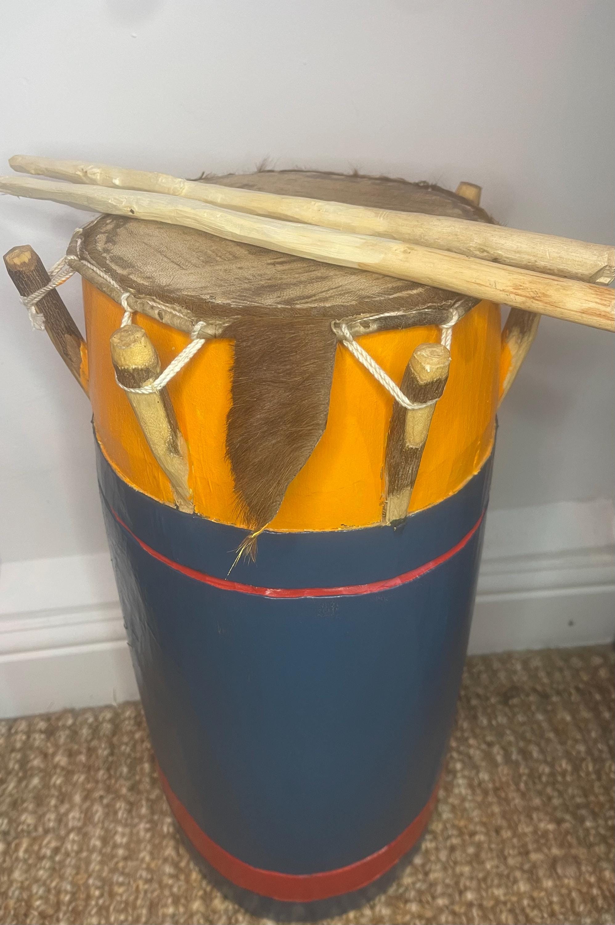 AGBADZA DRUM Medium (benin Republic) - Etsy