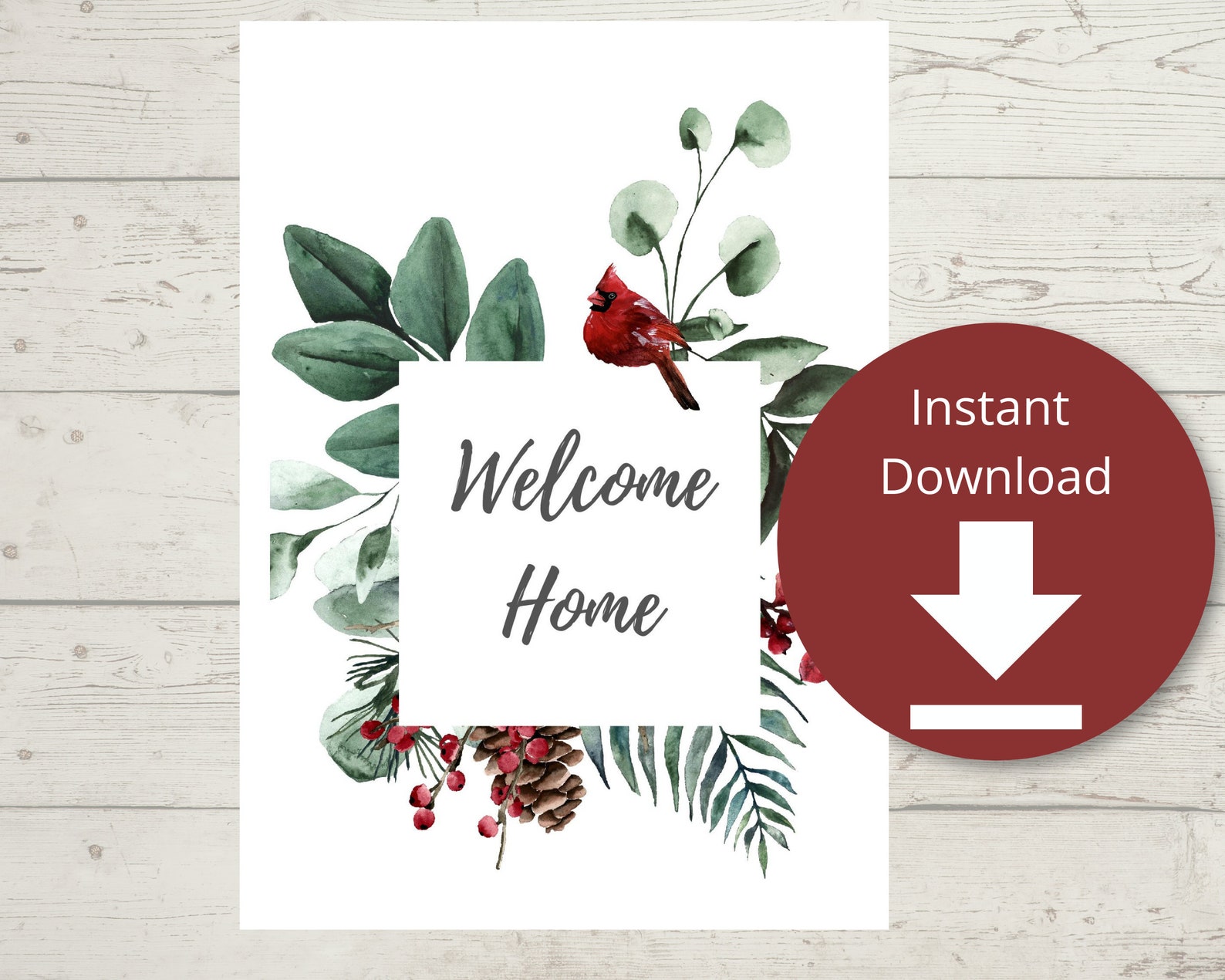 Housewarming Card Printable Housewarming Card Winter | Etsy
