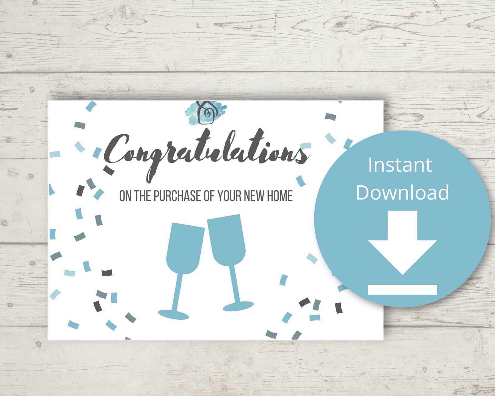 Housewarming Card Printable Housewarming Card | Etsy