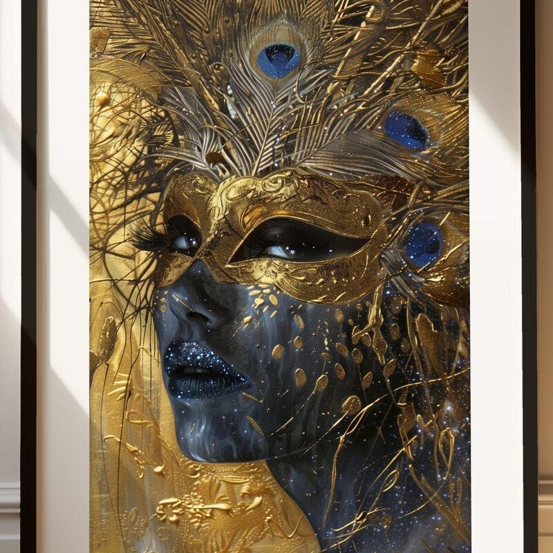 Masquerade Art - Etsy