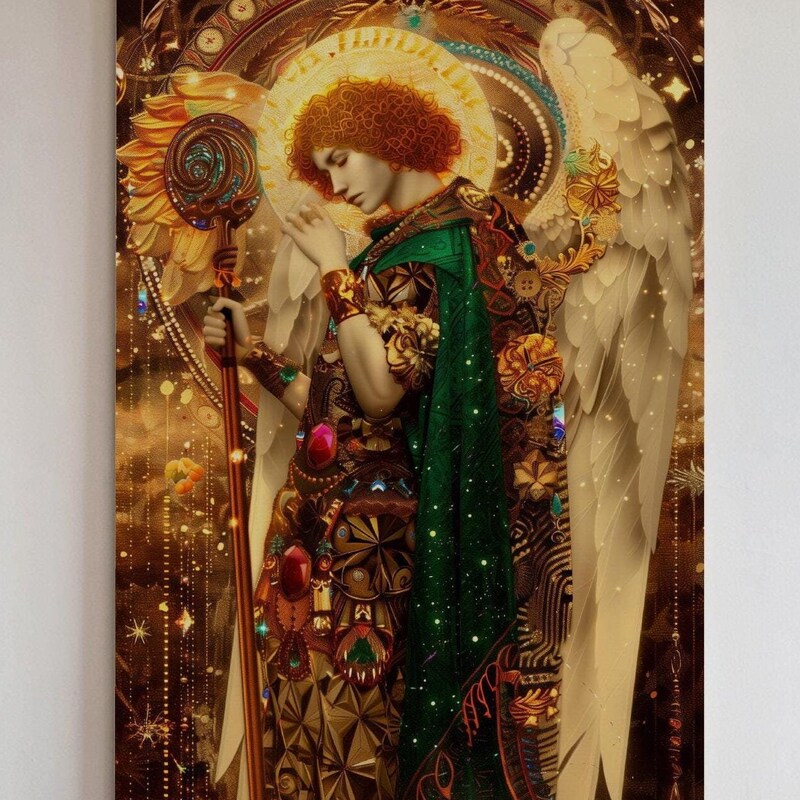 Art Nouveau Angel - Etsy